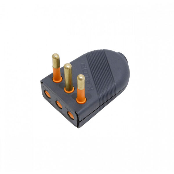 Enchufe Macho Volante Convertible 2P+T - dcdistribuidora